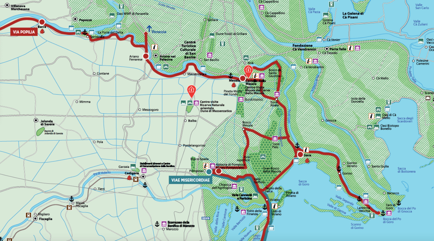 La mappa dei cammini | Delta del Po